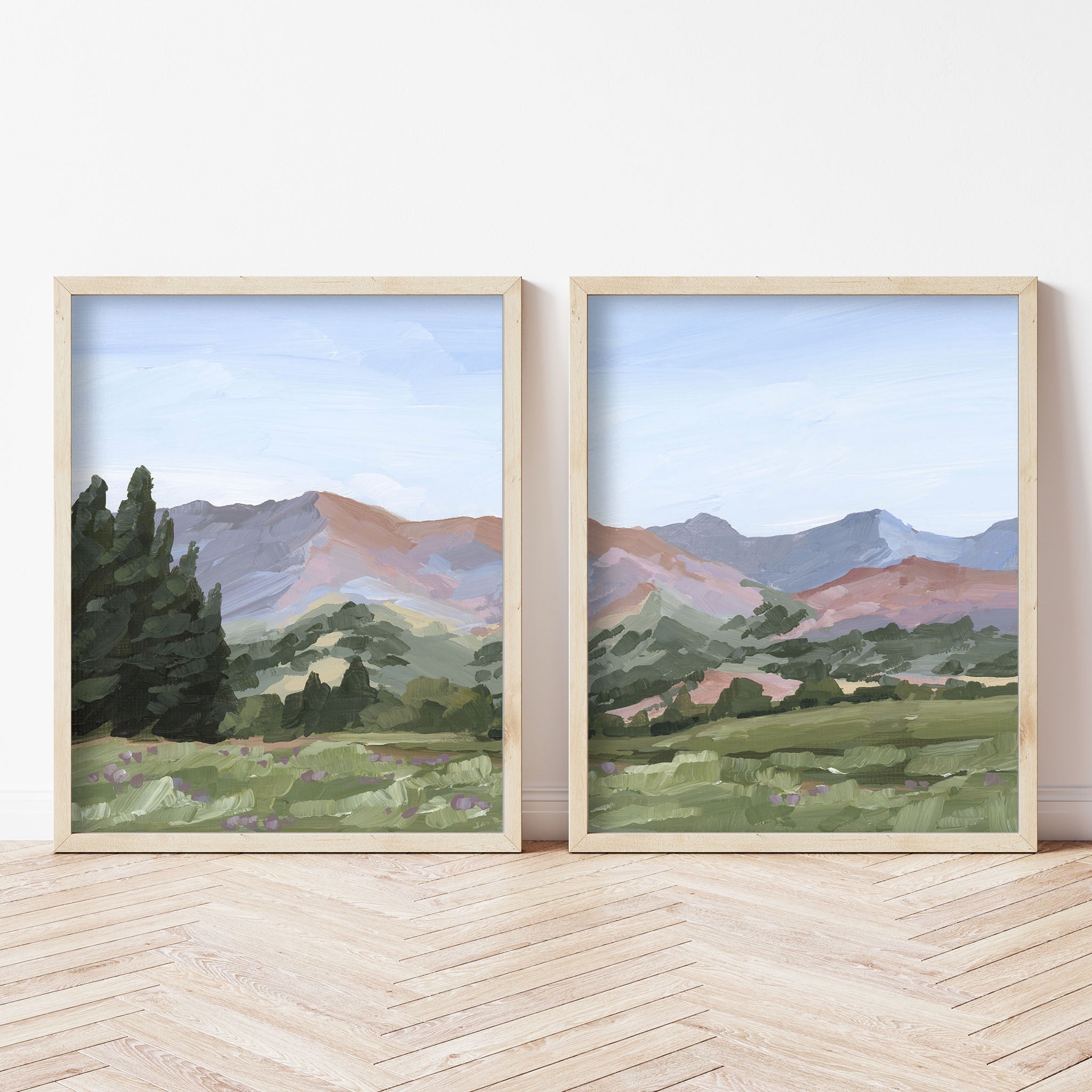 "Sun Valley II" Diptych Art Print || Set of 2 – Katie Garrison Art