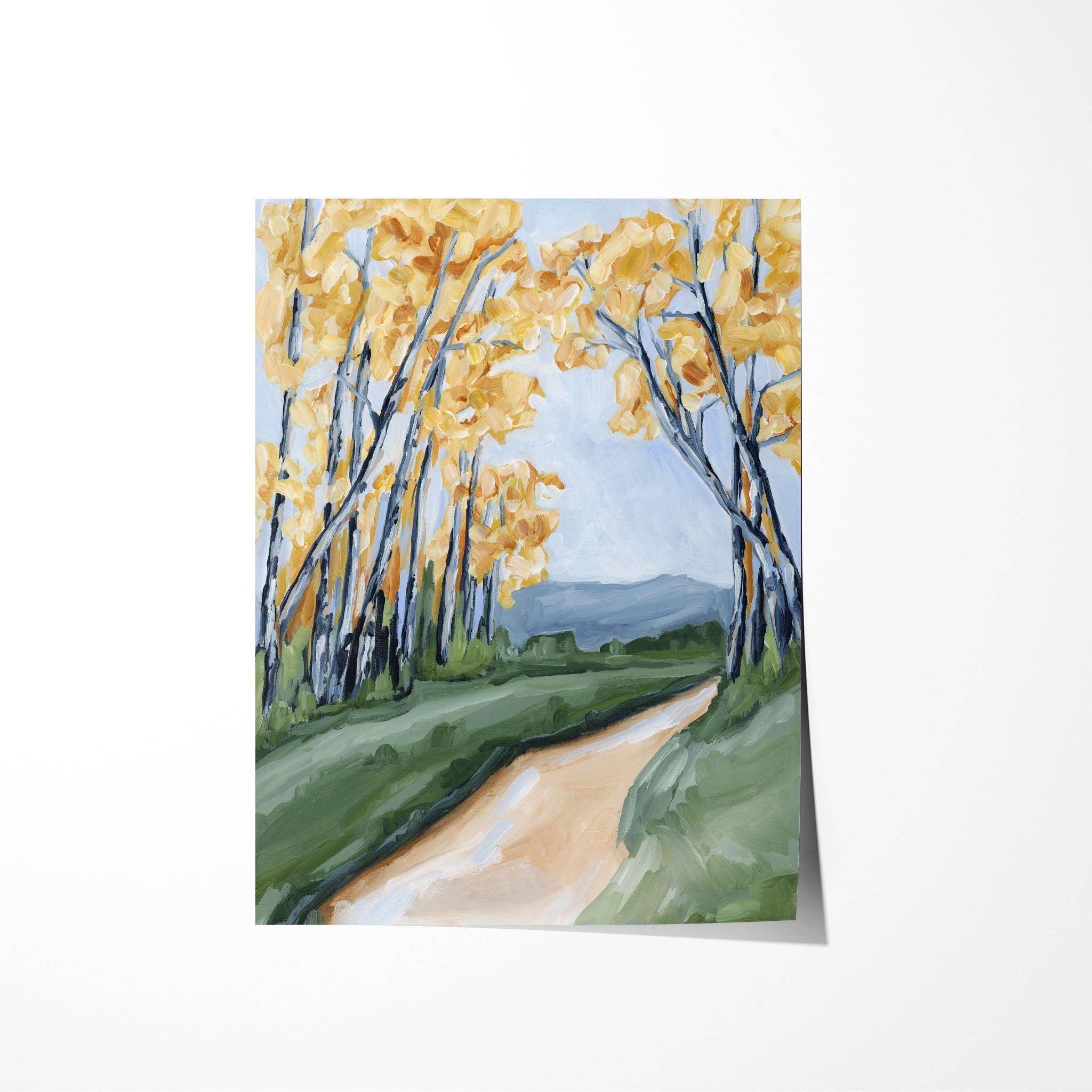 Fall Aspen Tree Wall Art - "September Trees" Art Print – Katie Garrison Art