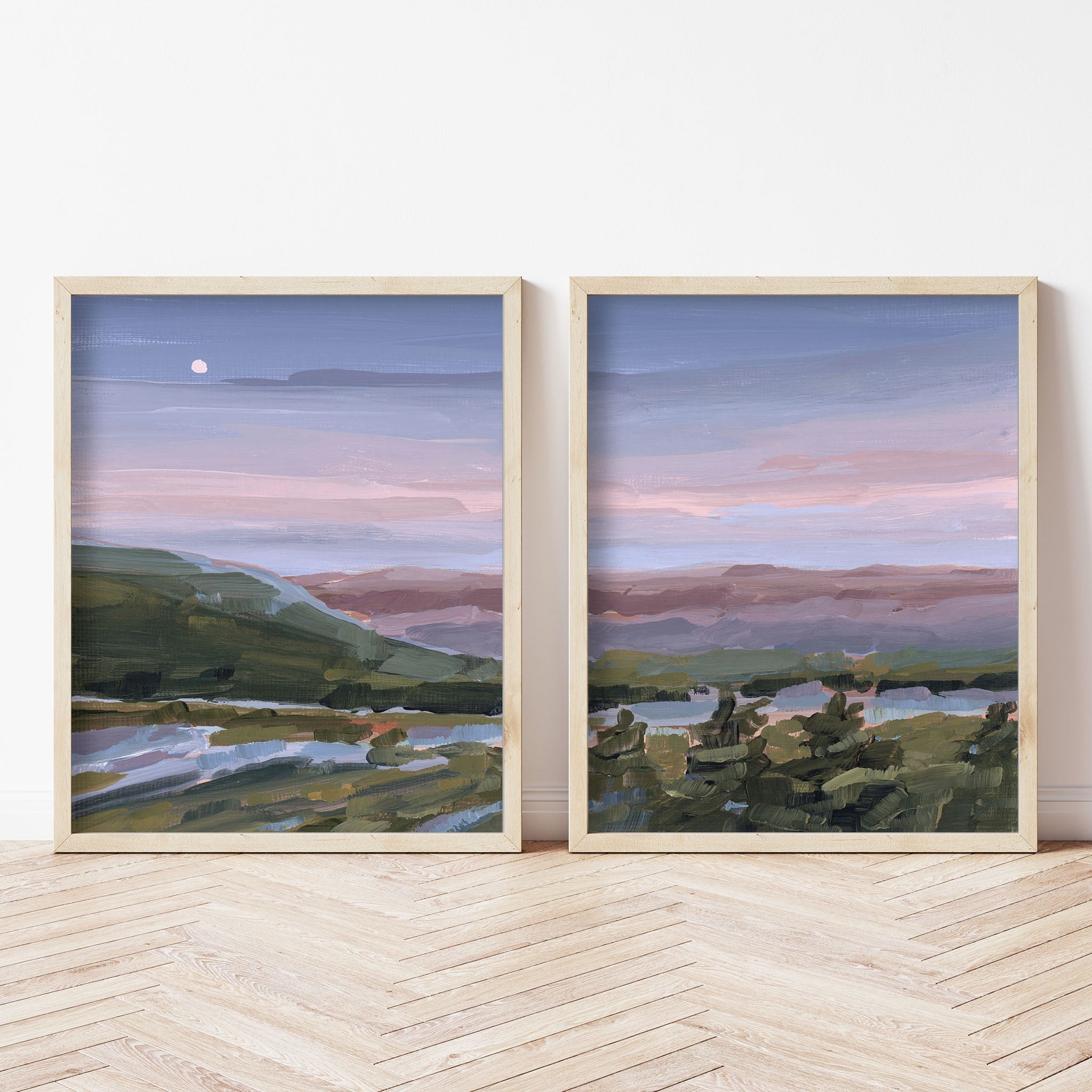 "A Still Night" Diptych Art Print || Set of 2 – Katie Garrison Art