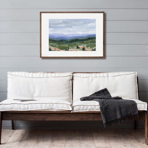 Blue Ridge Mountains Wall Art - "Blue Ridge" Art Print – Katie Garrison Art