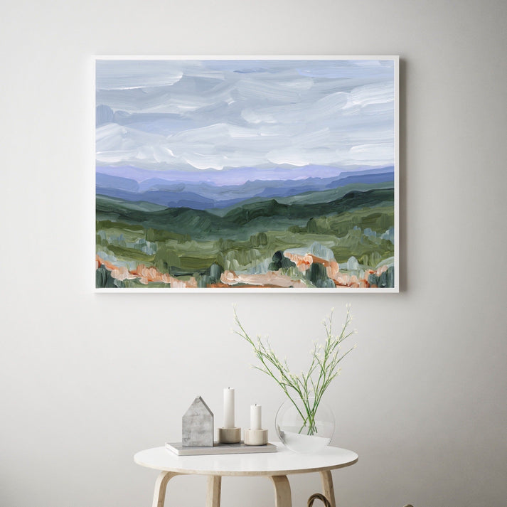 Blue Ridge Mountains Wall Art - "Blue Ridge" Art Print – Katie Garrison Art