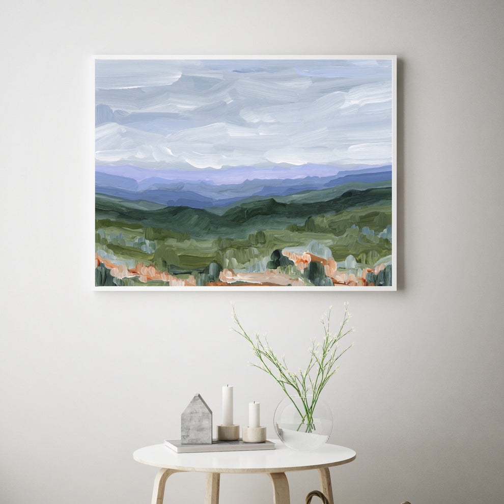 Blue Ridge Mountains Wall Art - "Blue Ridge" Art Print – Katie Garrison Art