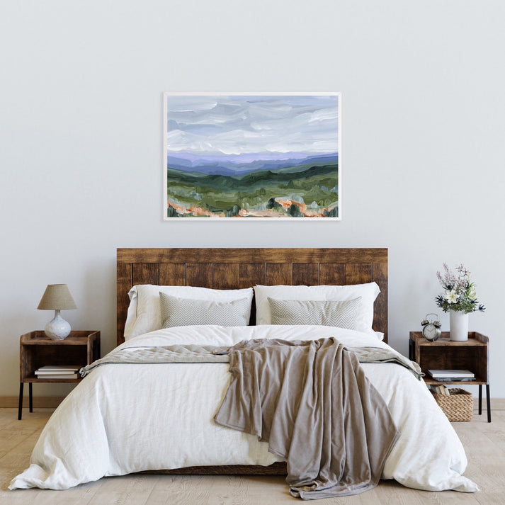 Blue Ridge Mountains Wall Art - "Blue Ridge" Art Print – Katie Garrison Art