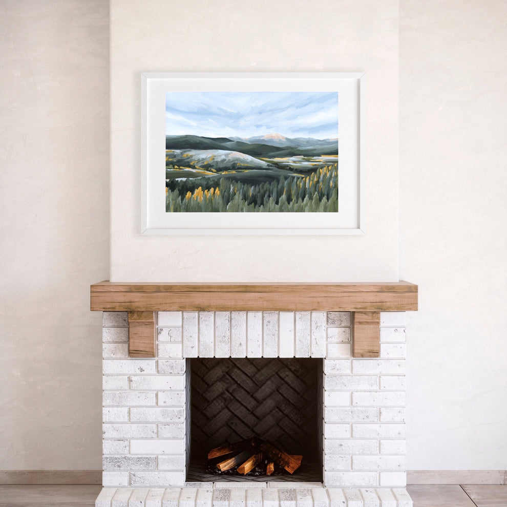 Colorado Landscape Wall Art - "First Fall" Art Print – Katie Garrison Art