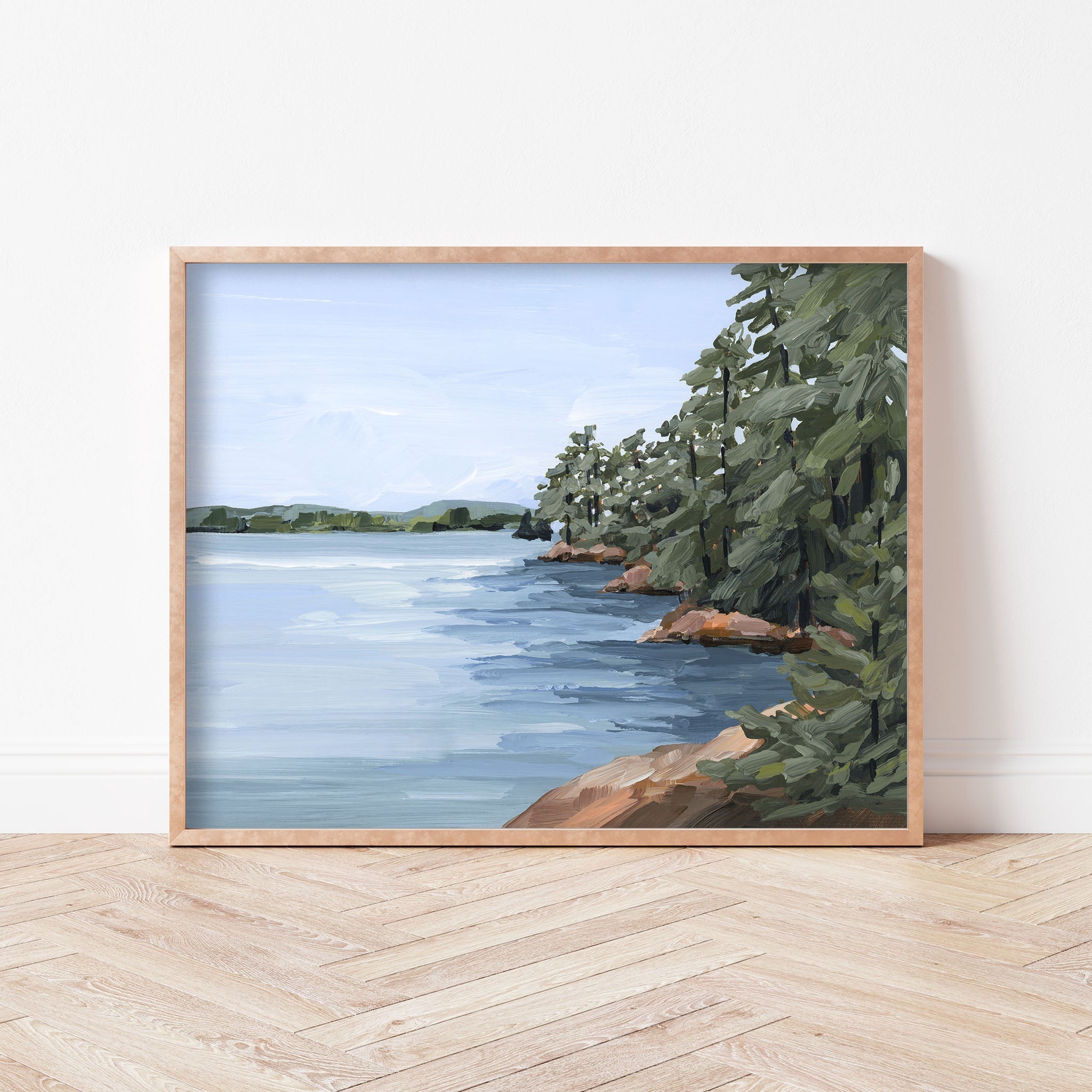 Lake Landscape Wall Art - "Gathering Place" Art Print – Katie Garrison Art