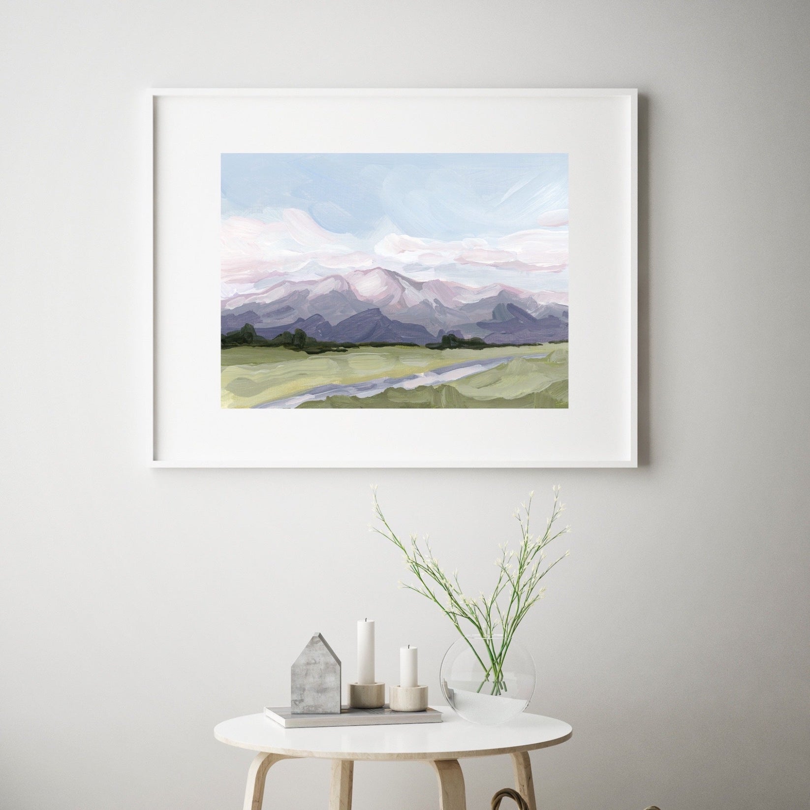 Pikes Peak Landscape Art - "Purple Peak" Art Print – Katie Garrison Art