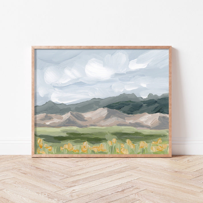 Great Sand Dunes National Park Art - "Sand Dunes in Summer" Art Print ...