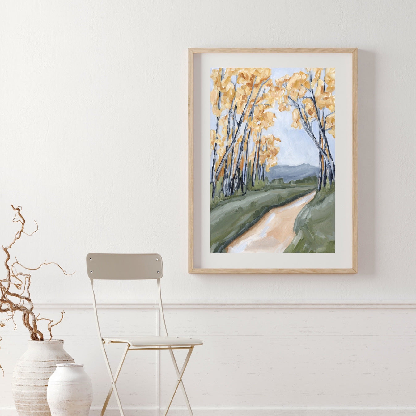 Fall Aspen Tree Wall Art - "September Trees" Art Print – Katie Garrison Art