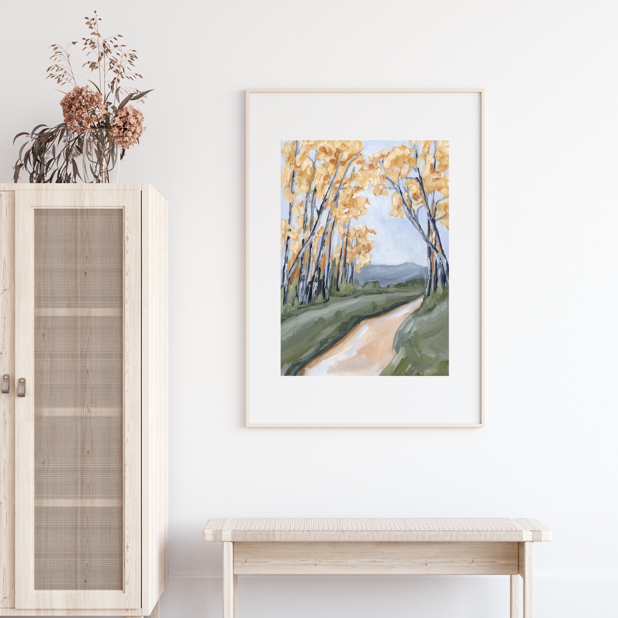 Fall Aspen Tree Wall Art - "September Trees" Art Print – Katie Garrison Art