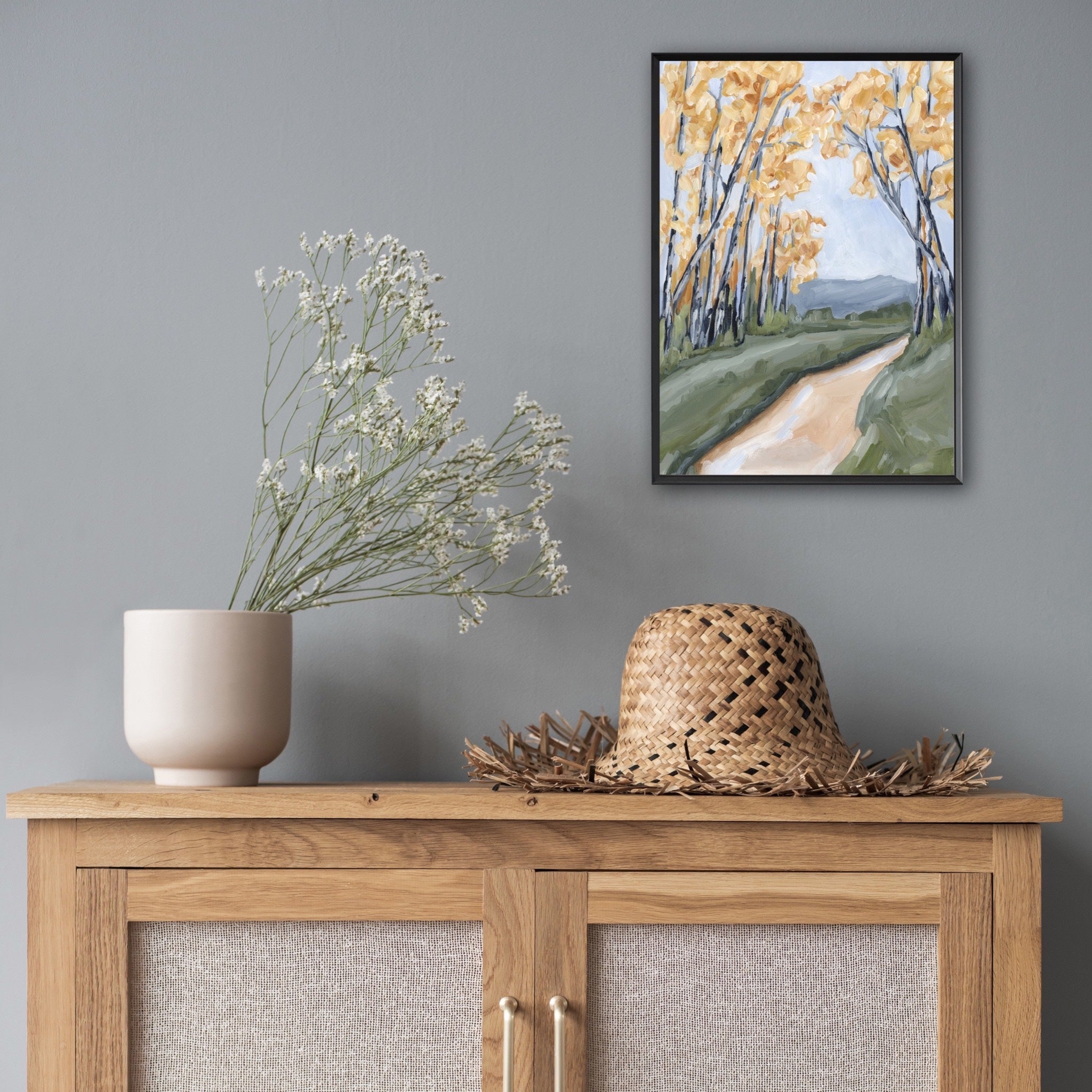 Fall Aspen Tree Wall Art - "September Trees" Art Print – Katie Garrison Art