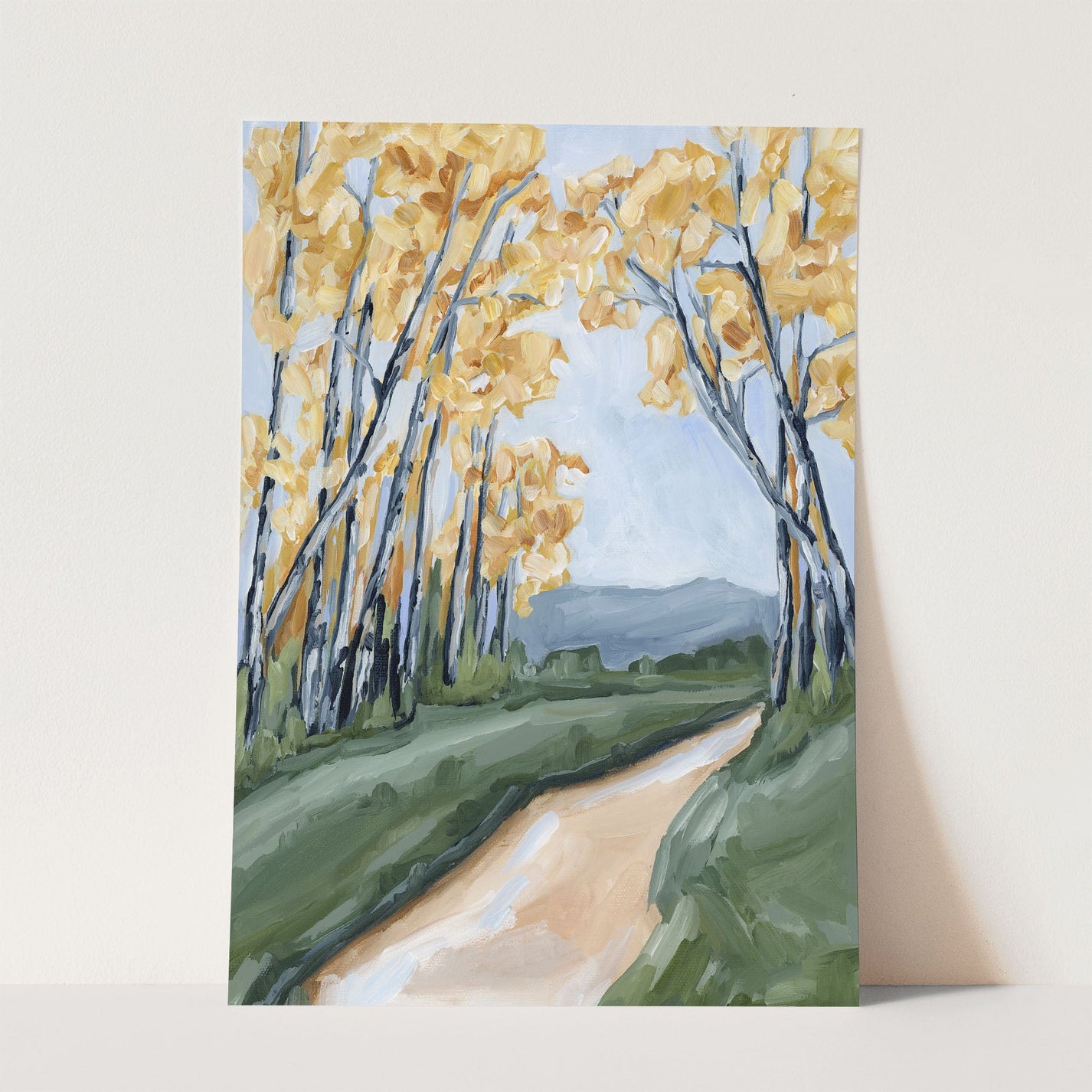 Fall Aspen Tree Wall Art - "September Trees" Art Print – Katie Garrison Art