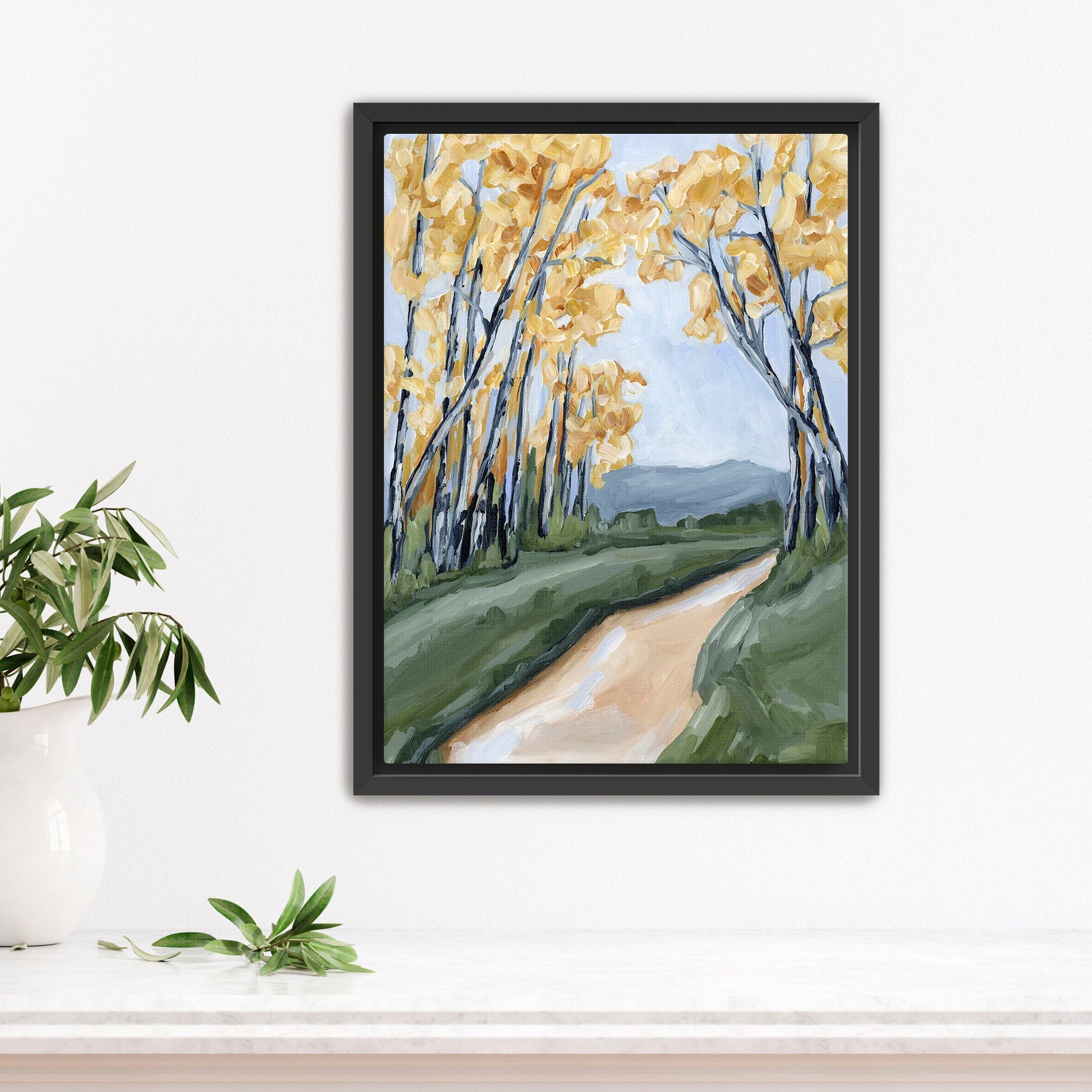 Fall Aspen Tree Wall Art - "September Trees" Art Print – Katie Garrison Art